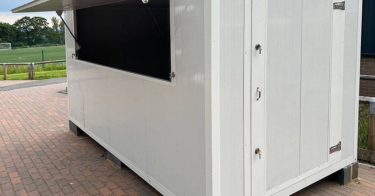 Flat Pack Insulated Kiosk Container for Sale UK | Cleveland Containers