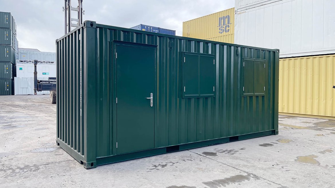 20ft Container Office Shell | Cleveland Containers