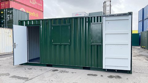 20ft Container Office Shell | Cleveland Containers