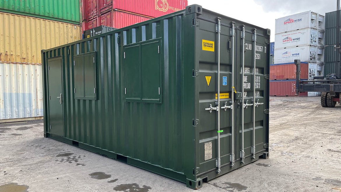 20ft Container Office Shell | Cleveland Containers