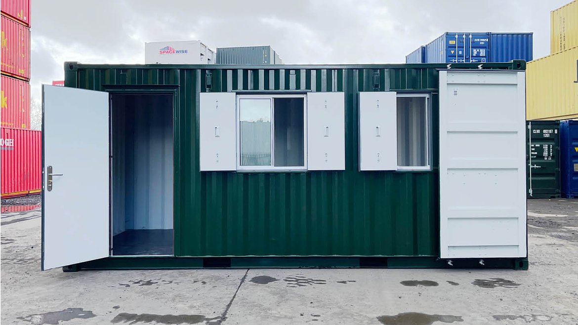 20ft Container Office Shell | Cleveland Containers