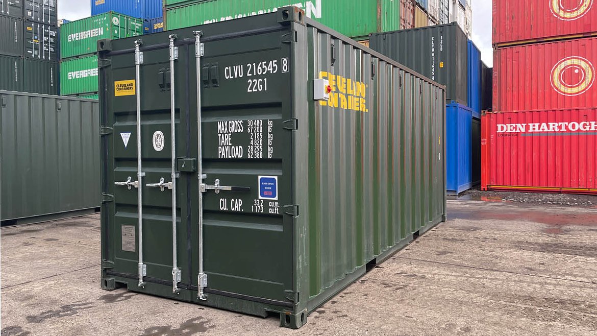 20ft Container with 8 Double Socket Electrics | Cleveland Containers