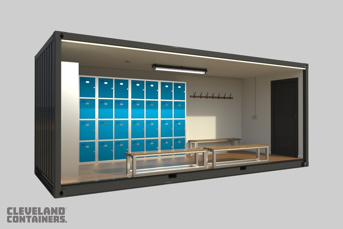 On Site Shipping Container Changing Rooms | Cleveland Containers